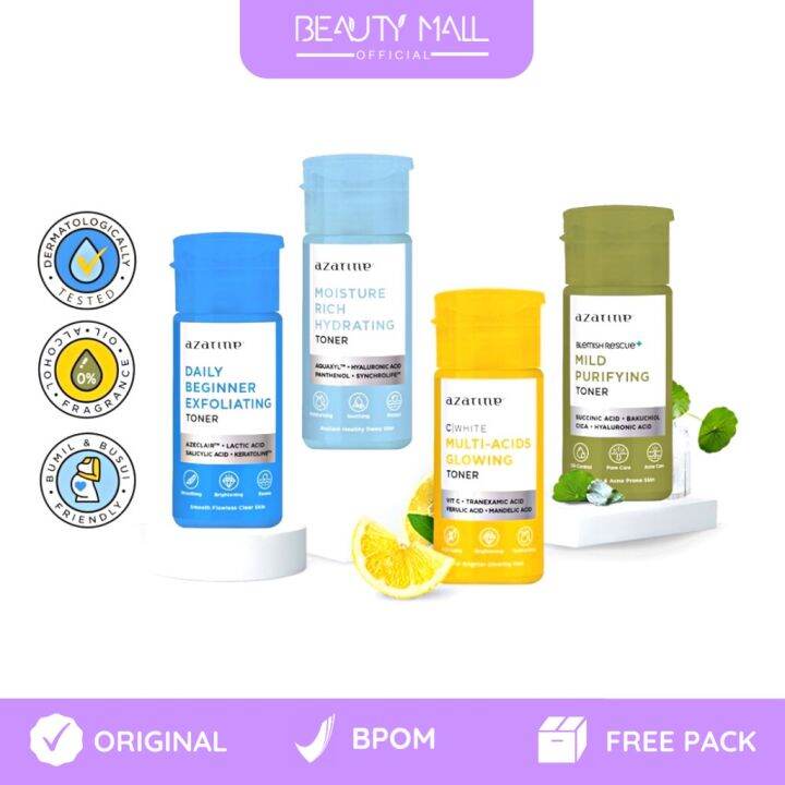 AZARINE Daily Beginner Exfoliating Toner | Moisture Rich Hydrating ...