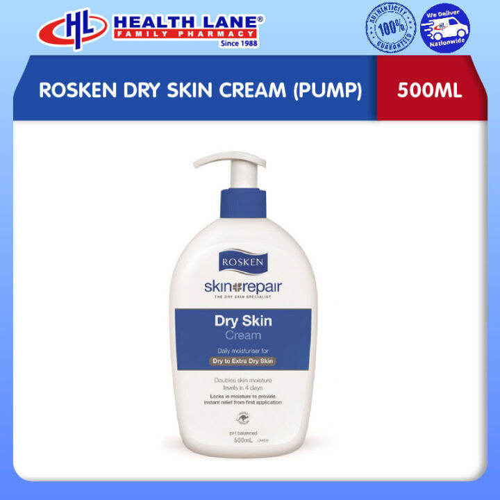 ROSKEN DRY SKIN CREAM (500ML) (PUMP) | Lazada