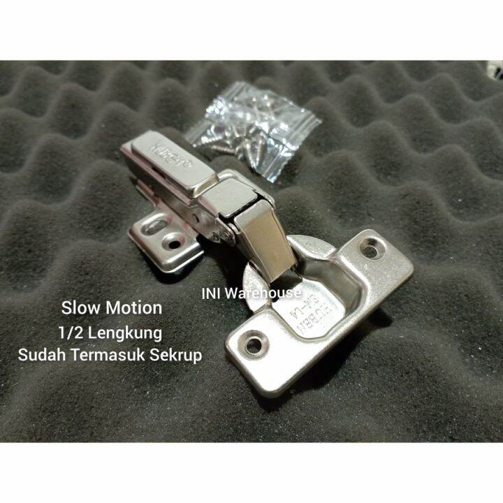 Huben Slow Motion Soft Closing Engsel Sendok Hidrolik SM-L4 - SETENGAH ...