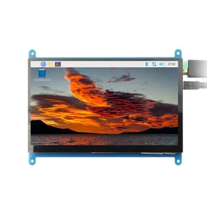 7 Inch Capacitive Touch Screen Display 800X480 for Raspberry Pi 3B+/4B ...