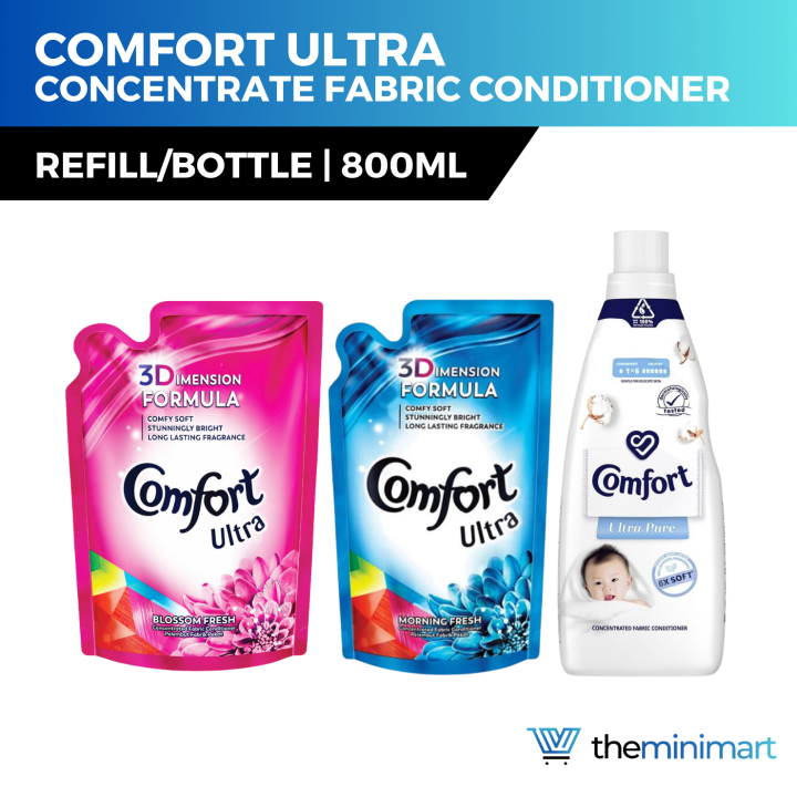 Comfort Concentrated Fabric Softener Conditioner 800ml - Morning Fresh ...