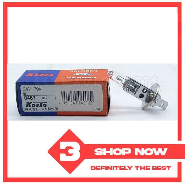 HB-0467 KOITO HALOGEN 24V 70W H1 1pc | Lazada PH