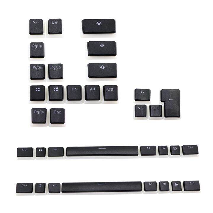 Pudding Pbt Doubleshot Backlight Keycap Milk Black For Corsair STRAFE ...