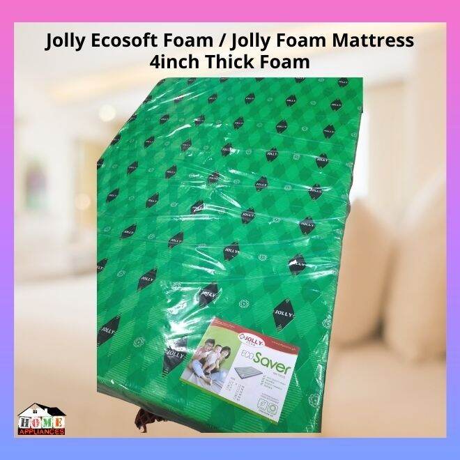 Jolly Ecosoft Foam / Jolly Foam Mattress 4inch Thickness | Lazada PH