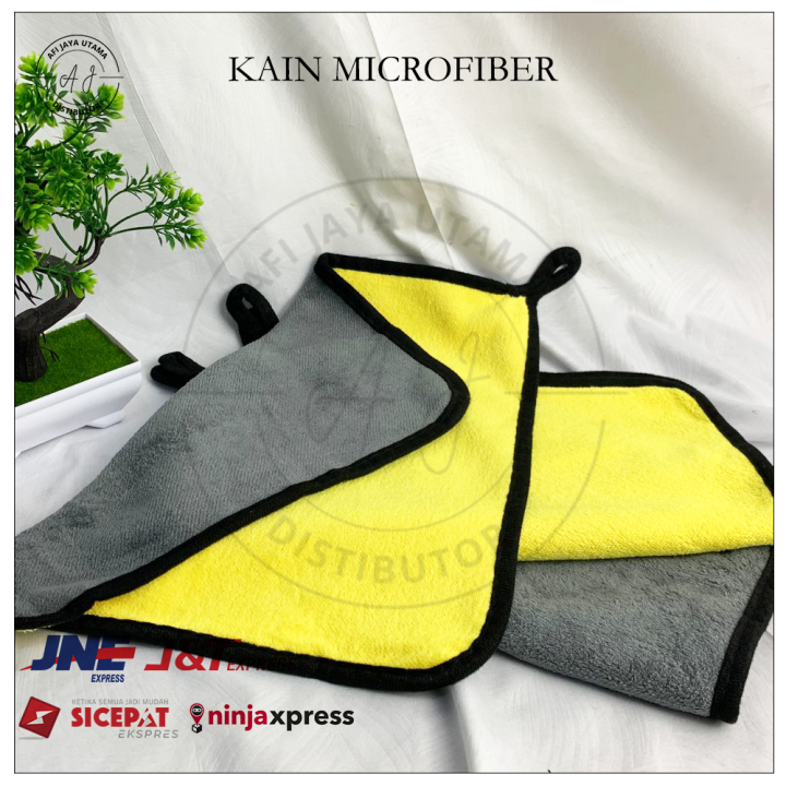 Kain Lap Mobil Microfiber Car Wipe cloth Universal Serba Guna Tebal Lap ...