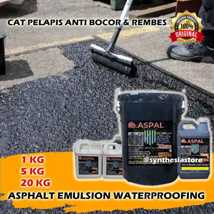 Aspal Cair Pelapis Hitam Solusi Atap Bocor Tahan Hujan Dak Beton Tembok ...