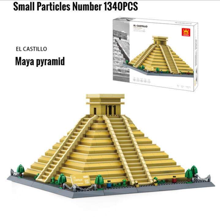 New product building series Maya pyramid three-dimensional model Maya ...