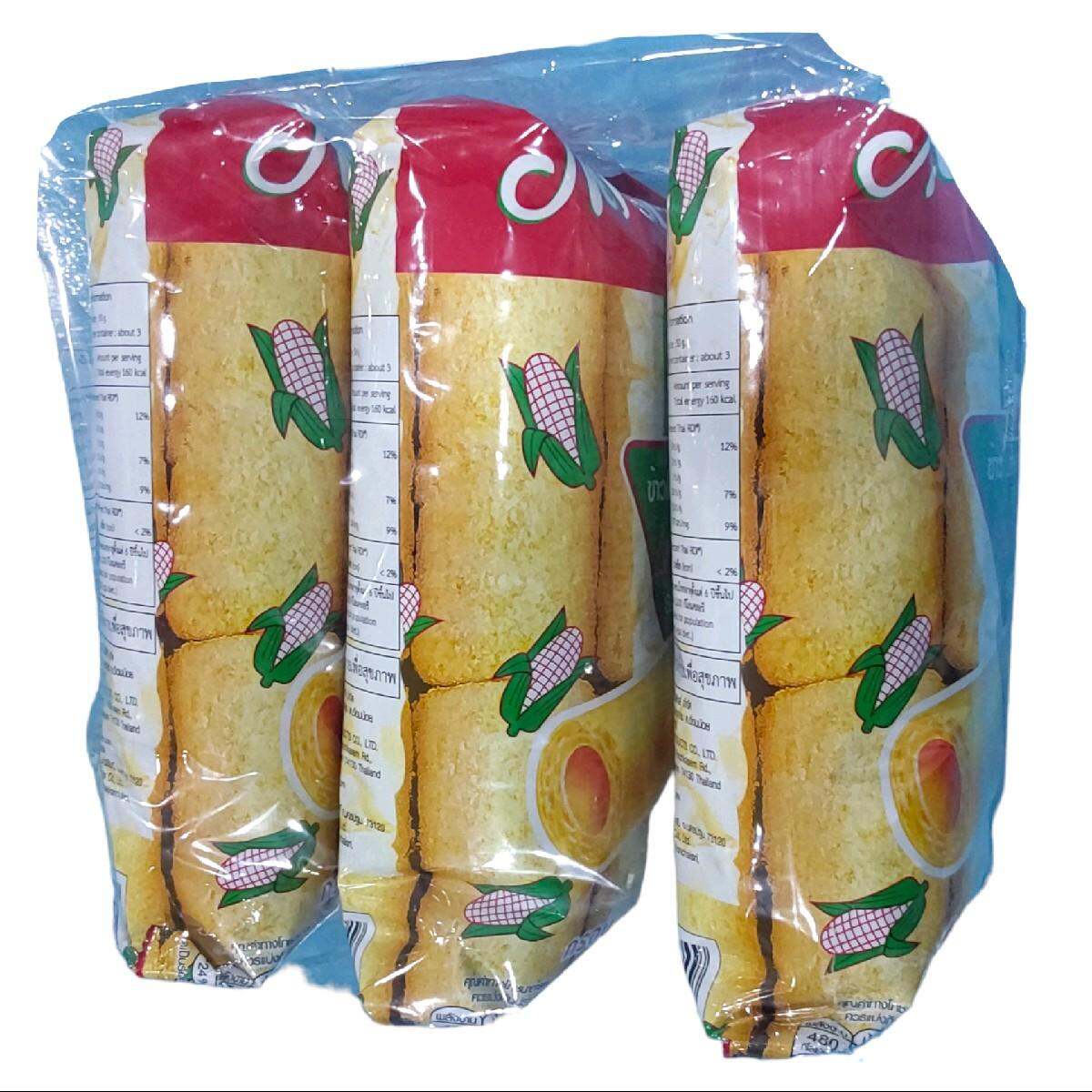นมแท่ง ข้าวโพดอบกรอบ รสนมและรสช็อคโกแลต(96กรัม แพ็ค 3ซอง) - Puket Stores