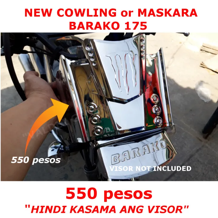 Barako 175, New Cowling, Double Style, Stainless, Visor not Included ...