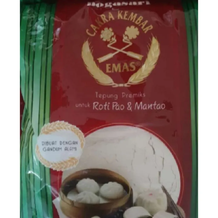 tepung pao dan mantao cakra kembar emas bogasari 1 kg repack | Lazada ...
