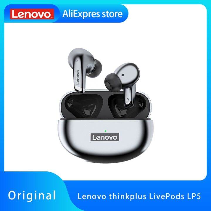 【gentry】 NEW Lenovo LP5 TWS Bluetooth Headphones Thinkplus Live True Wireless Earphone Noise ...