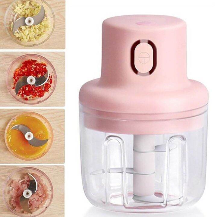 Blender Mini Elektrik 250ml - Mini Chopper Elektrik 250ml | Lazada ...