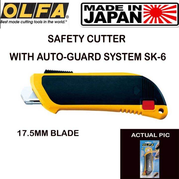 OLFA EXTRA PROTECTION SAFETY CUTTER SK-6 OR 5 PCS SPARE BLADE DRSKB-2/5 | Lazada PH