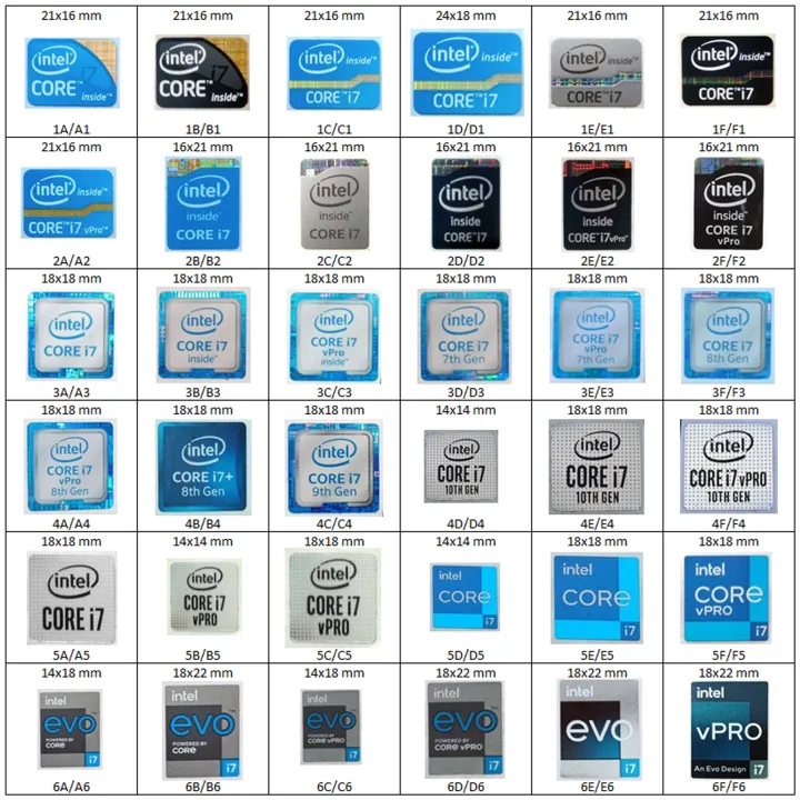 Stiker Sticker Intel Core i7 Original | Lazada Indonesia