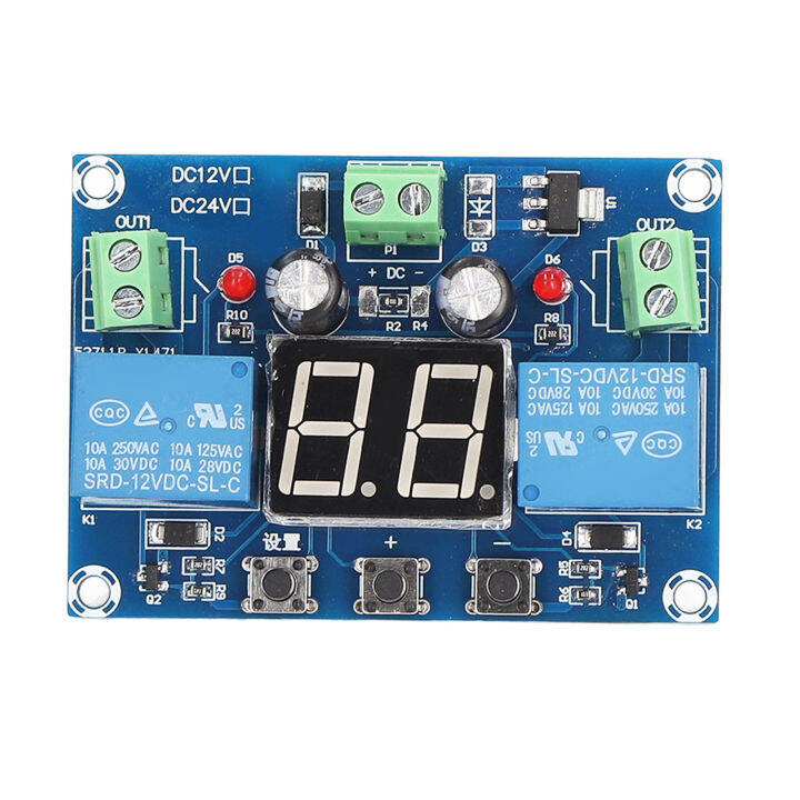 Timer Relay Module 0‑99S Cycle Digital Display 2 Channel Output DC 12V ...