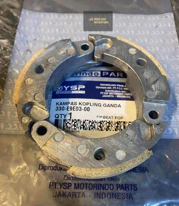 Kampas Ganda Only Honda Beat Pop Kode K44 Produksi FCC (Distributor YSP ...