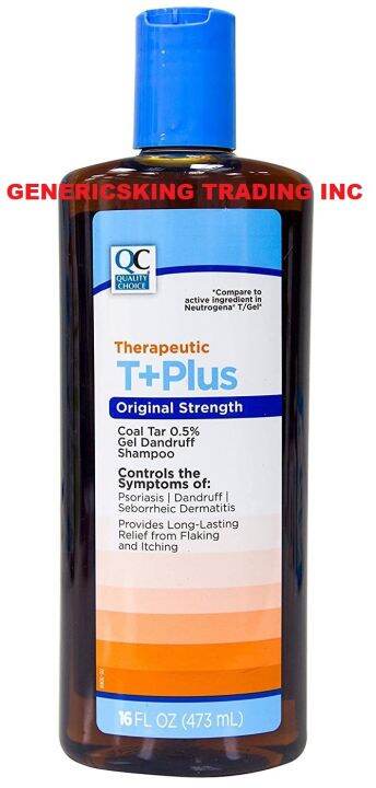 Psoriasis Shampoo (Quality Choice T+Plus Tar Gel Dandruff Shampoo Coal Tar 0.5%) | Lazada PH