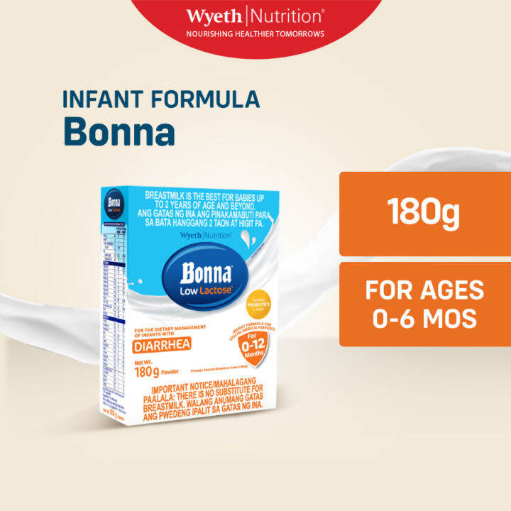 【Hot】 BONNA Low Lactose Stage 1 Infant Formula for 0 to 12 months 180g ...