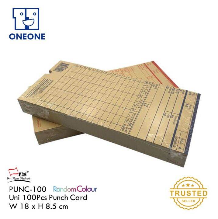 PUNC-100 Uni 100Pcs Punch Card - Unity | Lazada