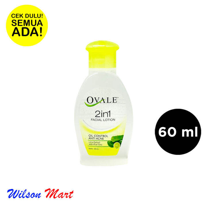 OVALE FACIAL LOTION OIL CONTROL ANTI ACNE ALOE VERA 60 ML | Lazada ...