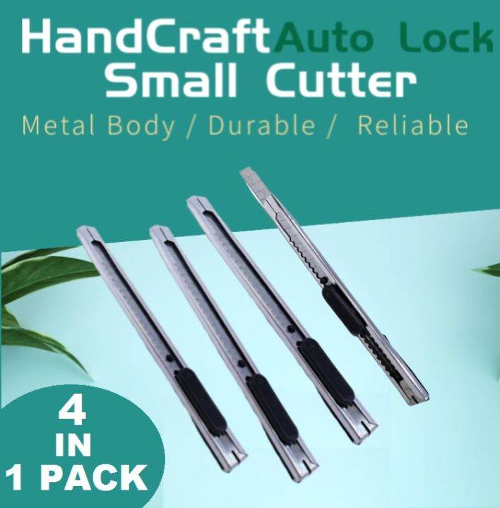 Handcraft Auto Lock Small Cutter Knife Blade Kecil Cutter Pisau Lazada