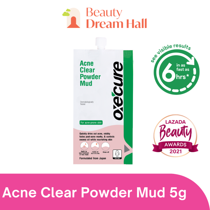 OXECURE ACNE CLEAR POWDER MUD 5g [Pimples, blackheads, whiteheads ...