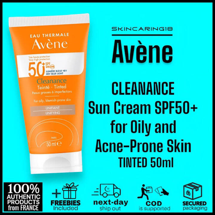 AVENE CLEANANCE Tinted Mattifying Sunscreen SPF50+ 50ml by Beauty18 ...