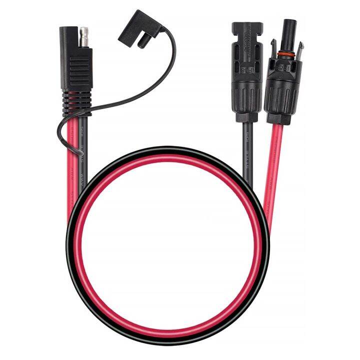 Solar Battery SAE to Adapter 2pin Connector Extension Cables Converter Quick Disconnect Extender ...