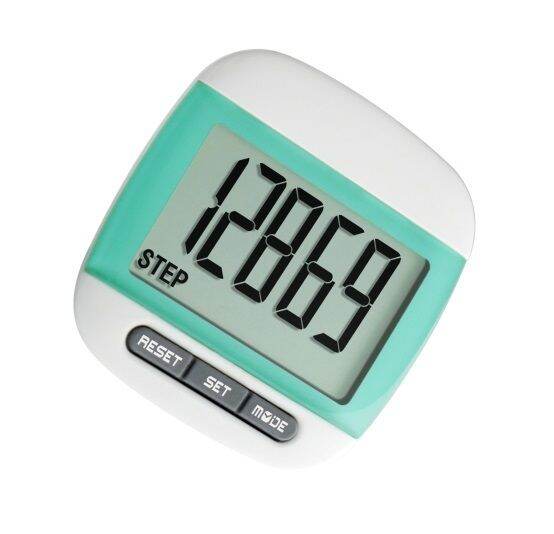 Clip-On P667 Pedometer for Step Counting Calories Monitoring & Distance ...