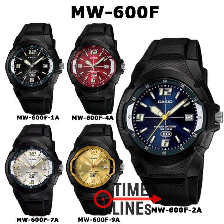 CASIO ของแท้ รุ่น MW-600F นาฬิกาข้อมือผู้ชาย 10 Year Battery พร้อมกล่อง ...