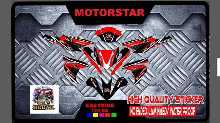 Decals Sticker for MOTORSTAR EASY RIDE 150 RS | Lazada PH