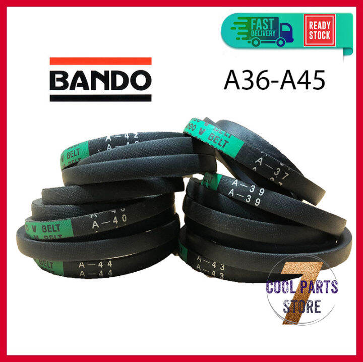 BANDO V Belt A36 A37 A38 A39 A40 A41 A42 A43 A44 A45 Bando V Belt - 100% ORIGINAL | Lazada
