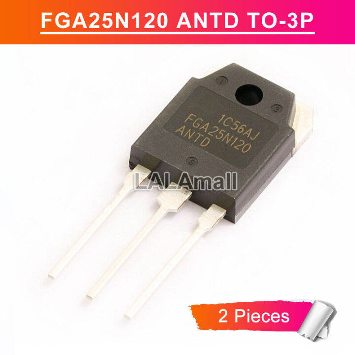 2 Buah FGA25N120 ANTD TO3P Antfga 25N120 TO-3P 25A/1200V Daya Kompor ...