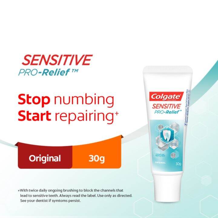 COLGATE Sensitive Pro-Relief Original Toothpaste 30g | Lazada