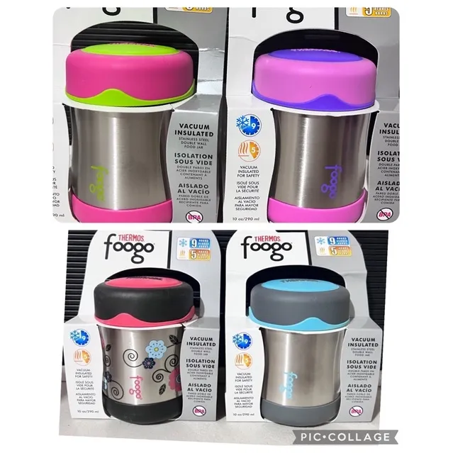 Thermos Foogo Vacuum Insulated Stainless Steel 10-Ounce Food Jar ...