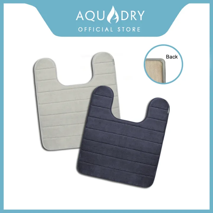 AQUADRY 21"x24" Contour Mat Bundle (Grey & Navy Blue) CNTRMTBNDL-01 ...