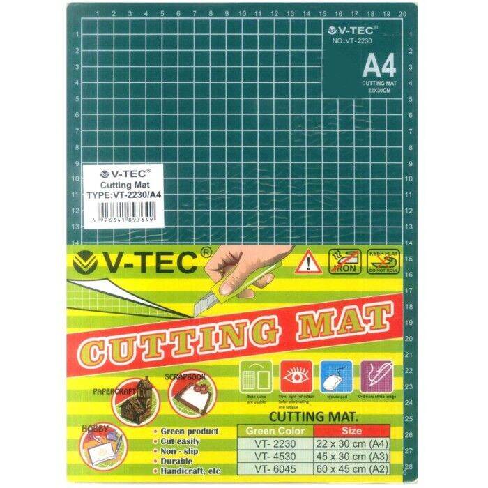 V-Tec Vtec Cutting Mat Matt A4 VT-2230 Alas Potong Cutter Double Side ...
