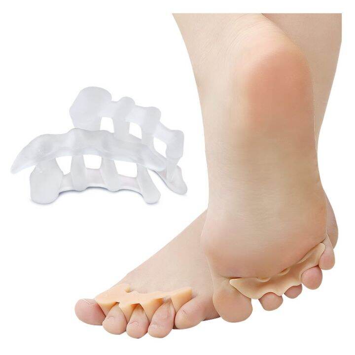 Silicone Toe Finger Separator Hallux Valgus Orthopedic Spacers Bunion ...