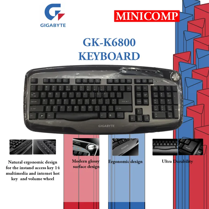 GIGABYTE GK-K6800 PROFESSIONAL MULTIMEDIA KEYBOARD | Lazada