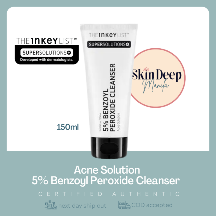 The Inkey List Super Solutions 5 Benzoyl Peroxide Cleanser Acne