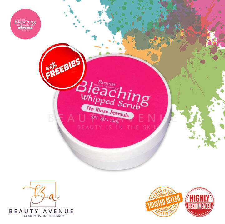 Rosmar Bleaching Whipped Scrub 100grams (with freebies) | Lazada PH
