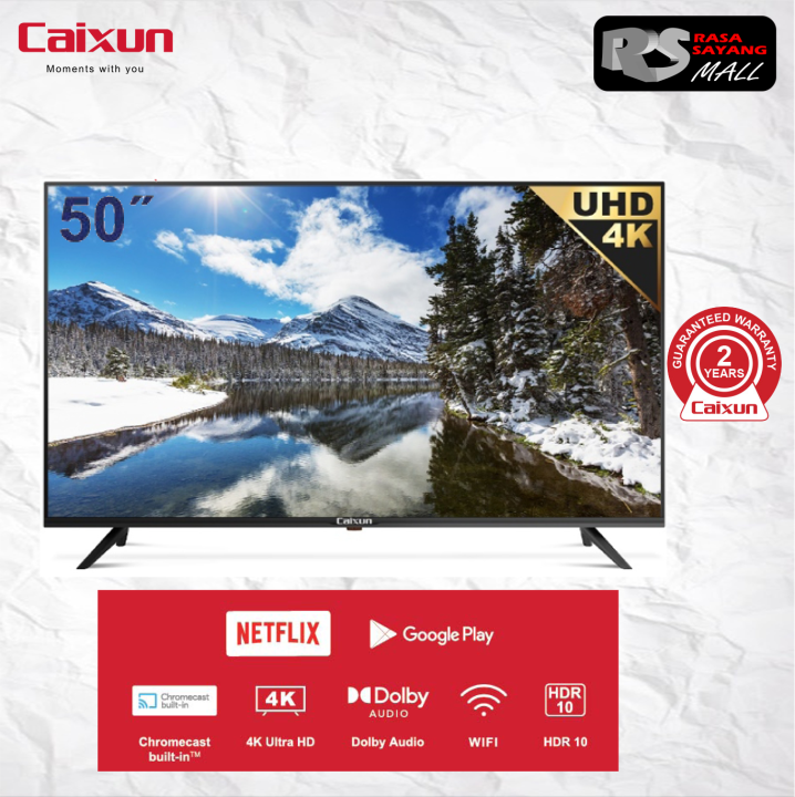 Caixun 50" 4K UHD Android 9.0 SMART TV LE-50S2G/Caixun 50 inch Android ...
