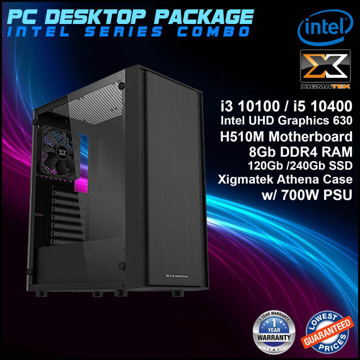 GC Athena System Unit Package Intel i3 10100 / Intel i5 10400 / 8Gb ...