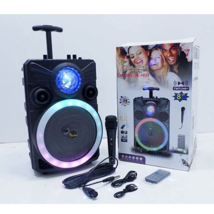 Speaker Bluetooth Portabel Jinlong JL-1828 Anggur 8 Inchi Gratis ...