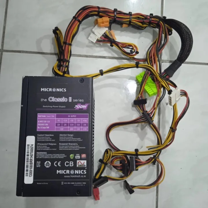 MICRONICS THE CLASSIC II SERIES 700WATTS (DUAL 6+2 PIN) | Lazada PH