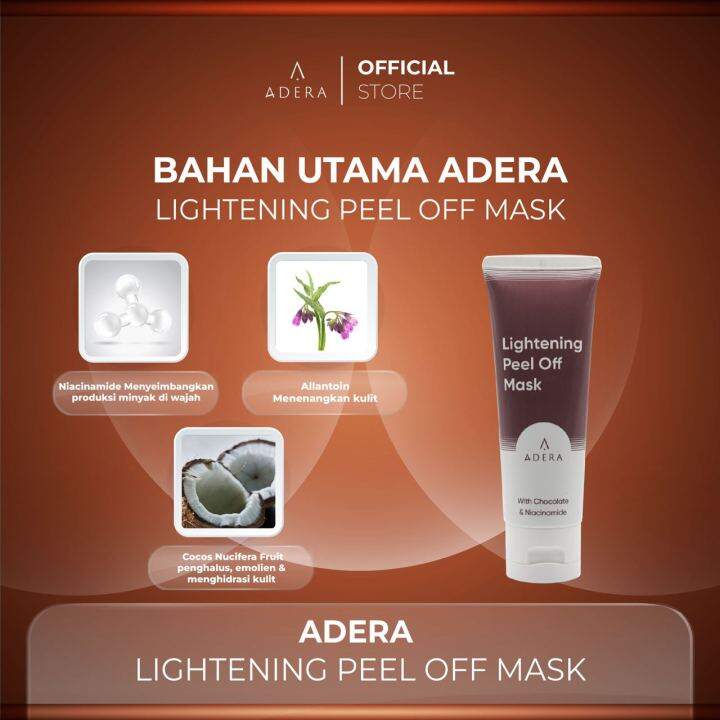 Adeeva Lightening Peel Off Mask - Adeeva Lightening Peeling Spray - Adera Lightening | Lazada ...