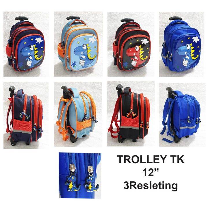 Tas Dorong Anak Laki Laki Trolley Tk Sd Paud Trolly Import Murah 2022 ...