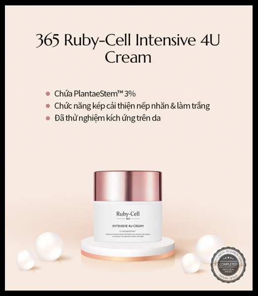 Kem dưỡng chuyên sâu 365 RUBY-CELL Kem dưỡng được chiết xuất từ TBG thực vật Rubycell Intensive ...