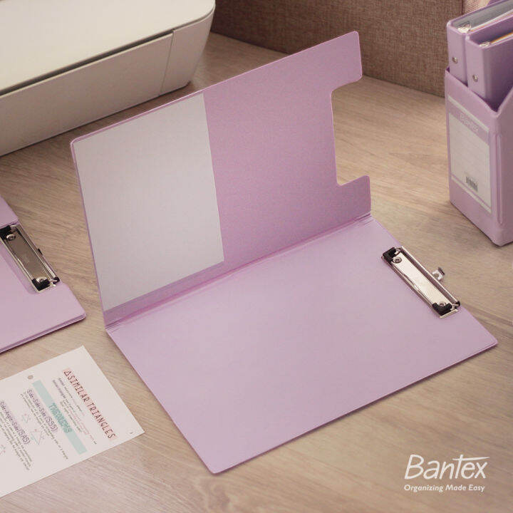 Bantex Clipboard With Cover A4 Light Lilac 4240 24 | Lazada Indonesia