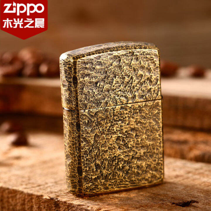 Genuine Zippo windproof armor, deep carved crater, vintage old classic ...